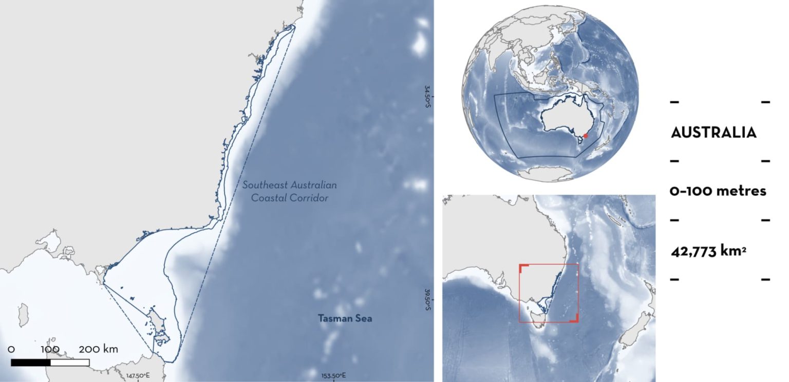 Southeast Australian Coastal Corridor ISRA - Important Shark Ray Areas
