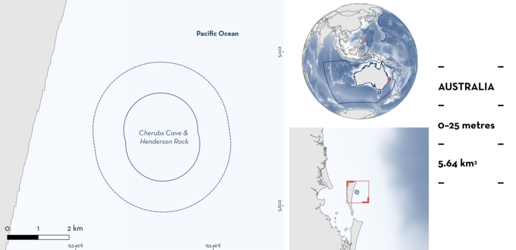 Cherubs Cave & Henderson Rock ISRA - Important Shark Ray Areas