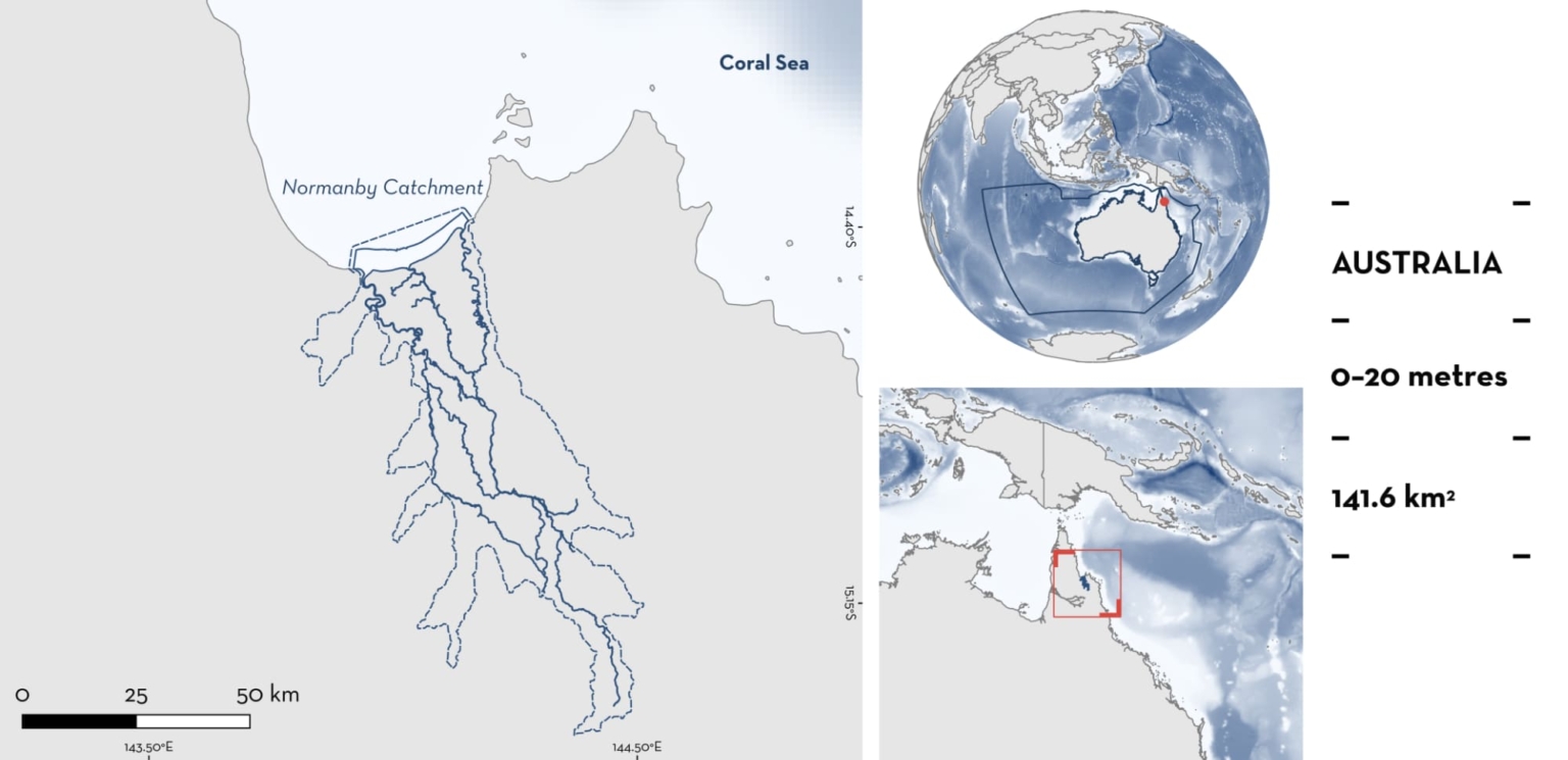 Normanby Catchment ISRA - Important Shark Ray Areas