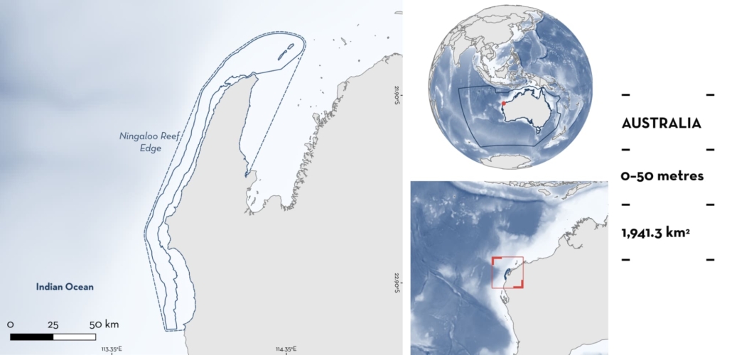 Ningaloo Reef Edge ISRA - Important Shark Ray Areas